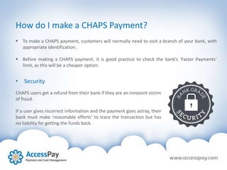 Bacs, CHAPS & Faster Payments: What’s the difference? | PPTX