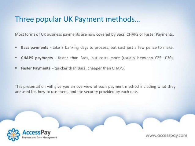 Bacs, CHAPS & Faster Payments: What’s the difference? Bacs, CHAPS & Faster Payments: What’s the difference?