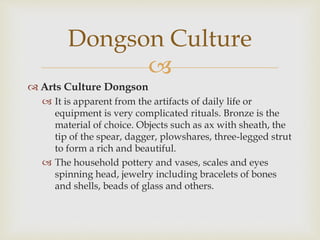Bacson-Hoabinh & Dongson Culture in Indonesia | PPTX