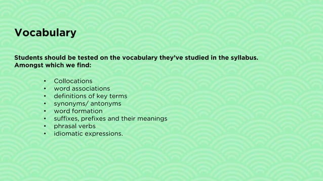 Bac specifications | PPTX | Educational Assessment | Education