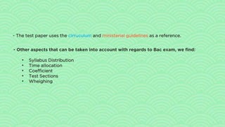 Bac specifications | PPTX