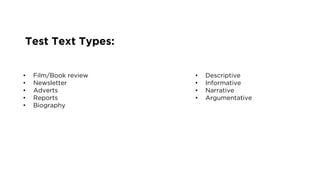 Bac specifications | PPTX