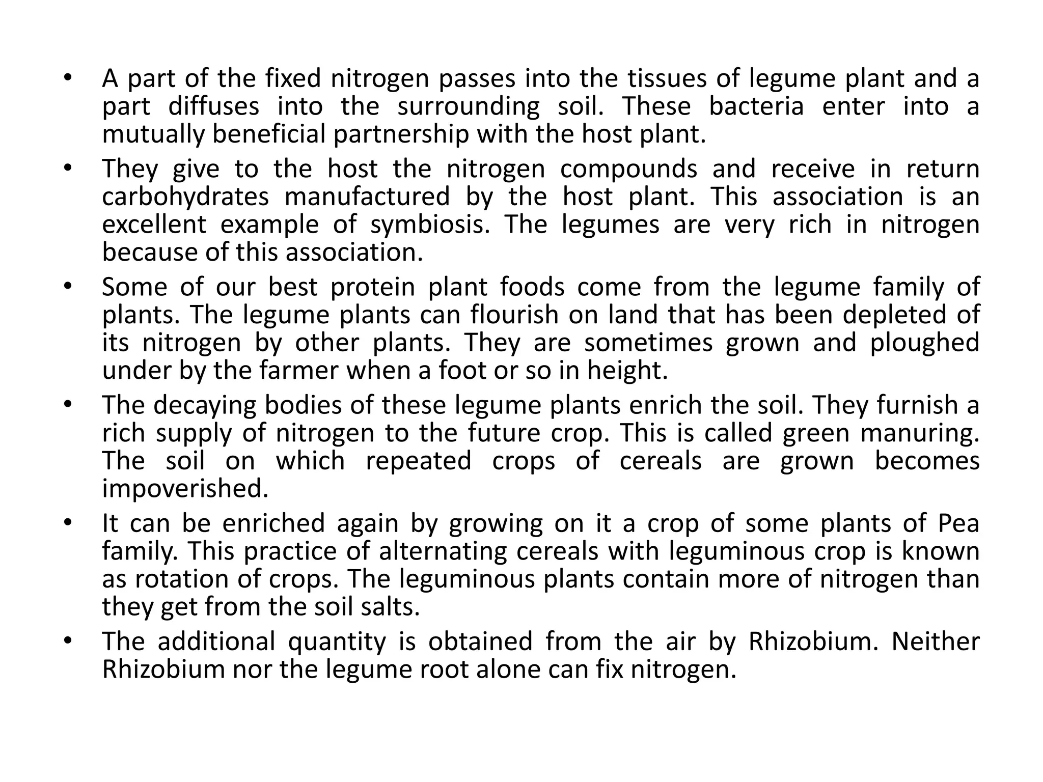 Role of bacteria in agriculture | PPTX