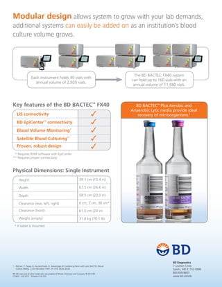 BD BACTEC FX40 folleto | PDF