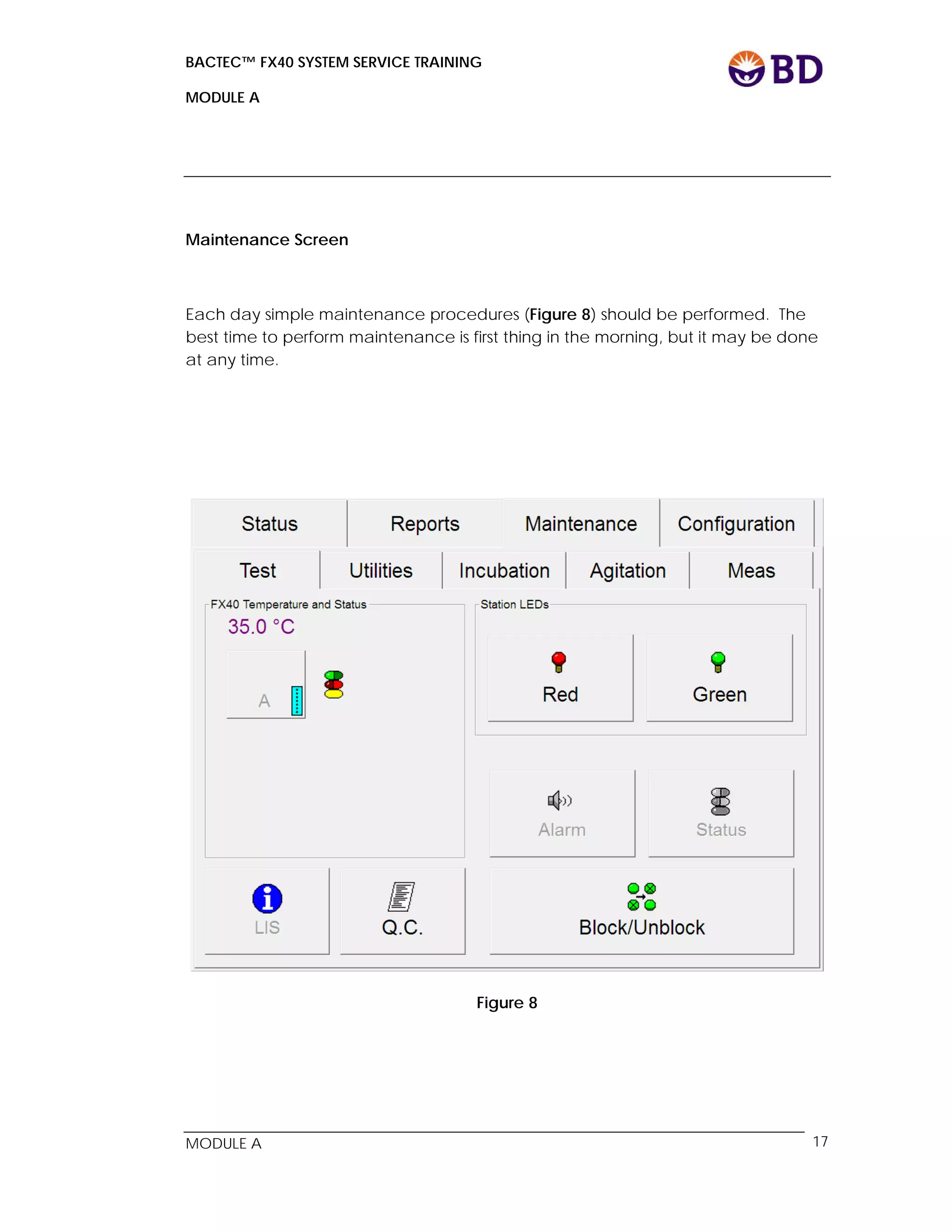 BD BACTEC FX40 system service training | PDF