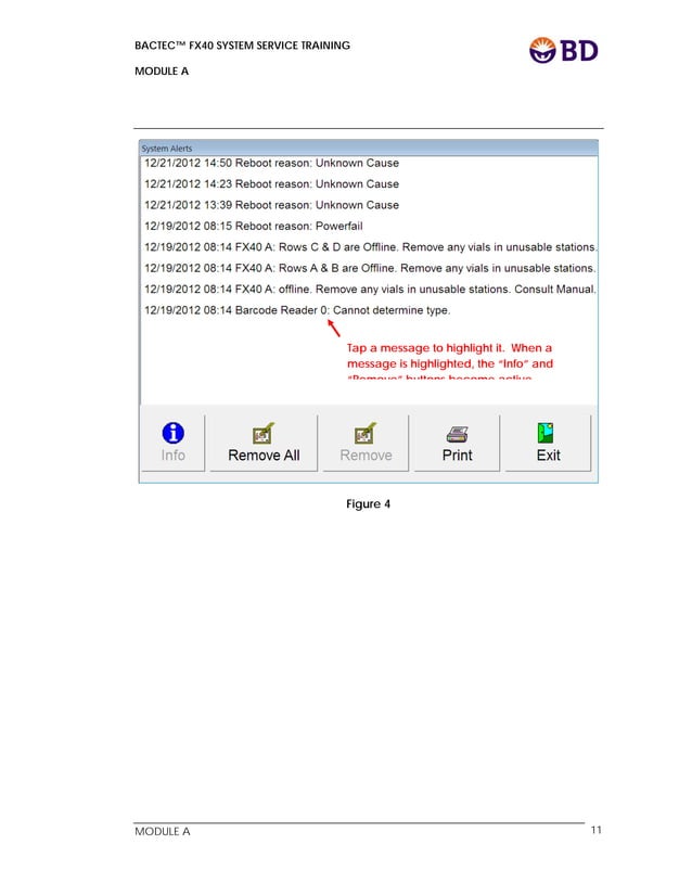 BD BACTEC FX40 system service training | PDF