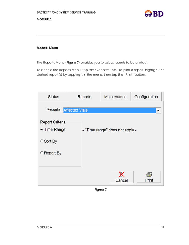 BD BACTEC FX40 system service training | PDF