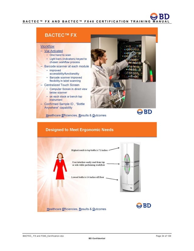 BD BACTEC FX40 CERTIFICATION TRAINING MANUAL | PDF