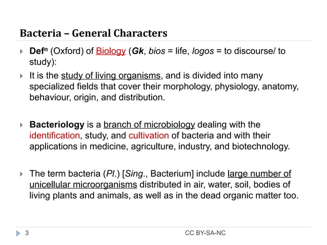 Bacteria - General Characters & a Closure Look | PPTX | Biological ...