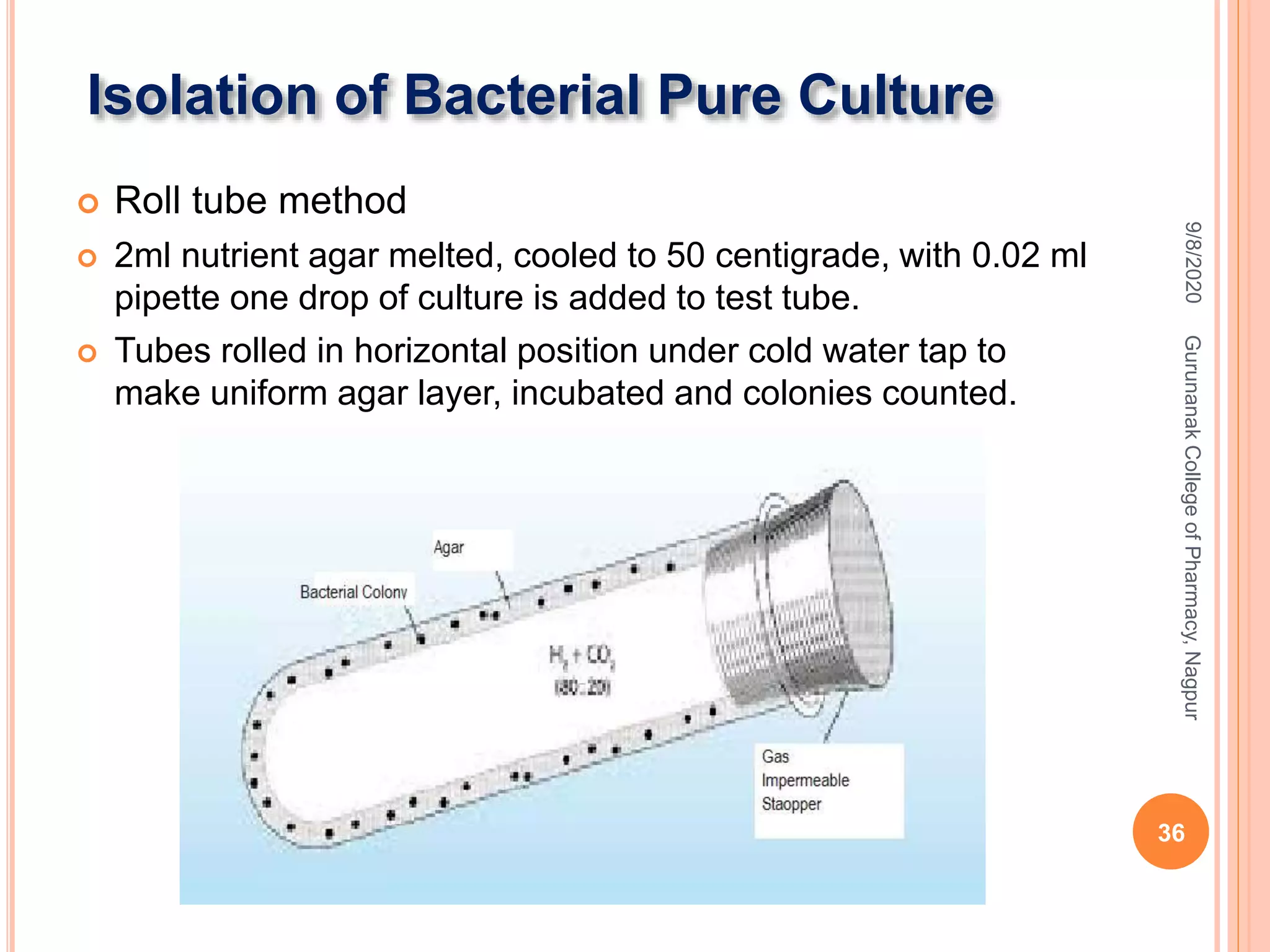Bacteria: Growth Curve, Isolation and Preservation | PPTX