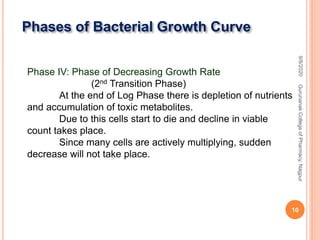 Bacteria: Growth Curve, Isolation and Preservation | PPTX