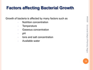 Bacteria: Growth Curve, Isolation and Preservation | PPTX