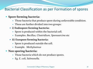 Bacteria classification and nutrition | PPTX