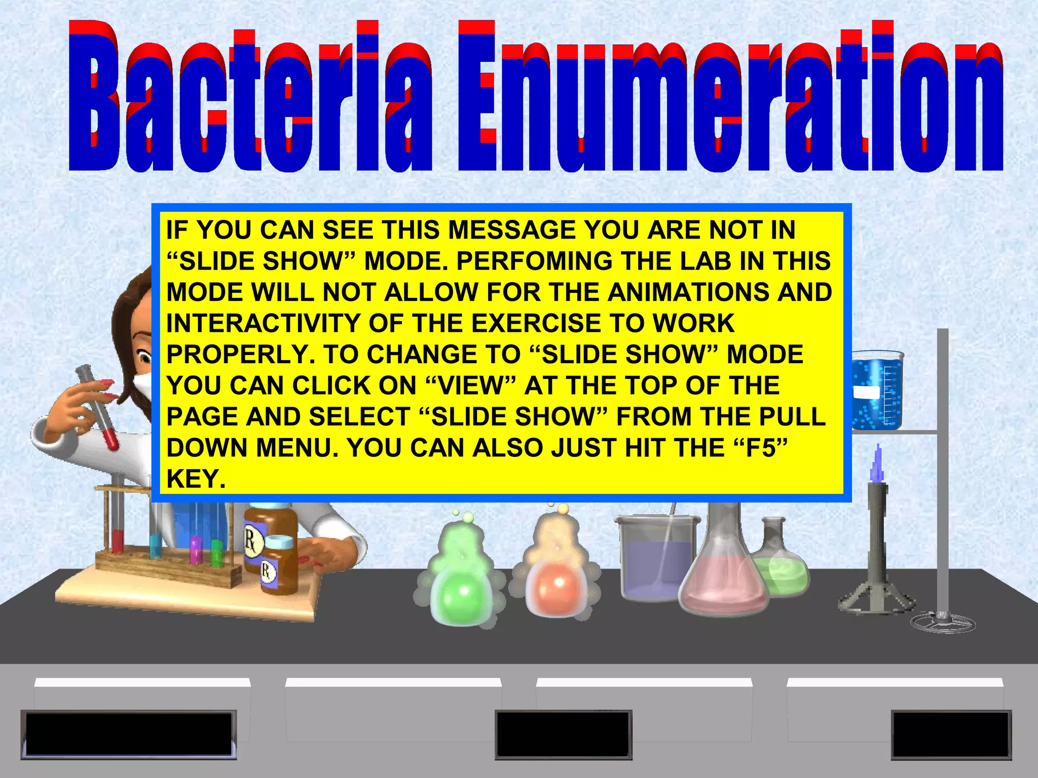 Bacteria enumeration | PPT