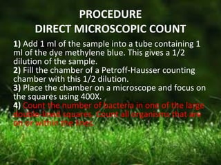 Bacteriaenumeration | PPT