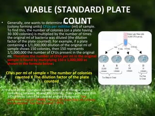 Bacteriaenumeration | PPT