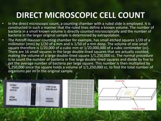 Bacteria enumeration | PPTX
