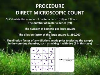 Bacteria enumeration | PPTX
