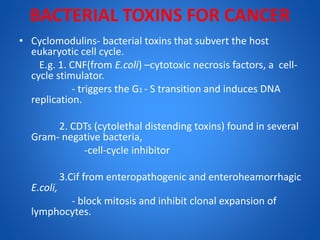 Bacteria in cancer therapy | PPTX