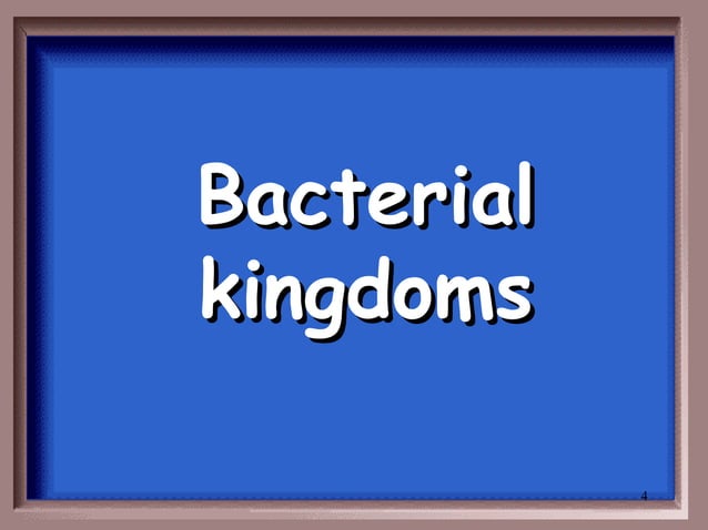 Bacteria jeopardy | PPT