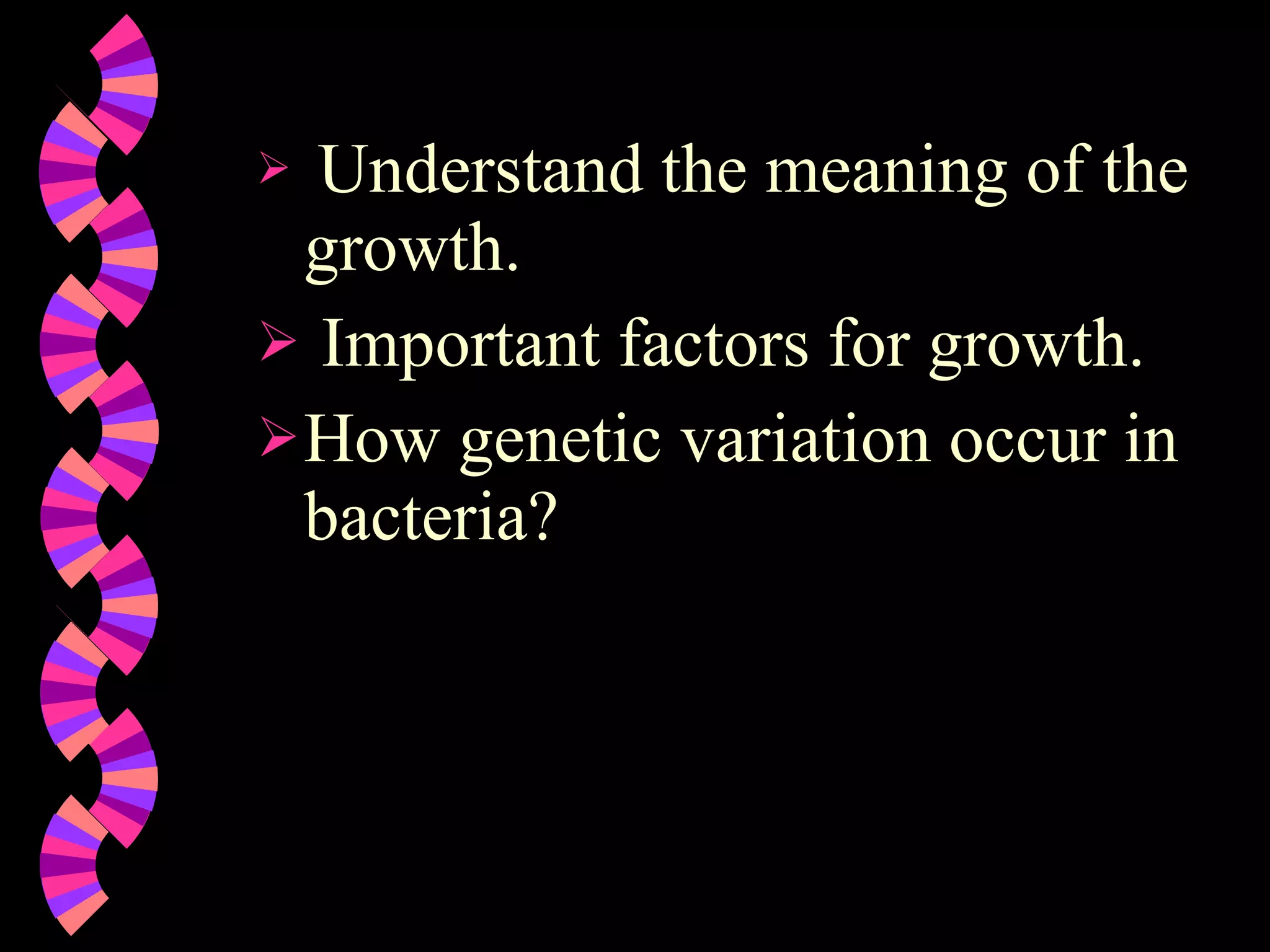 Bacterial Physiology and genetics | PPT