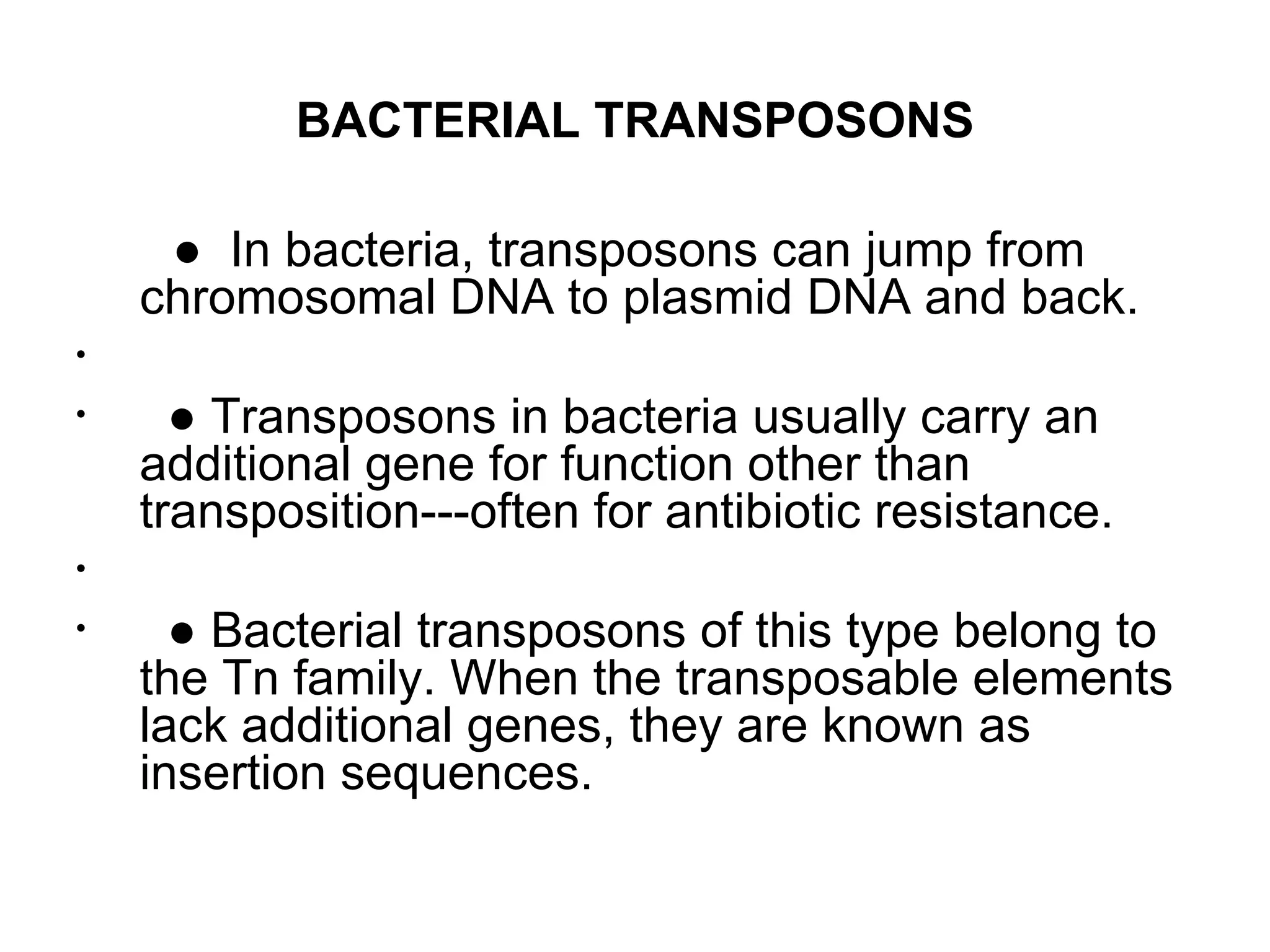 Bacterial Transposons | PPT