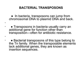 Bacterial Transposons | PPT