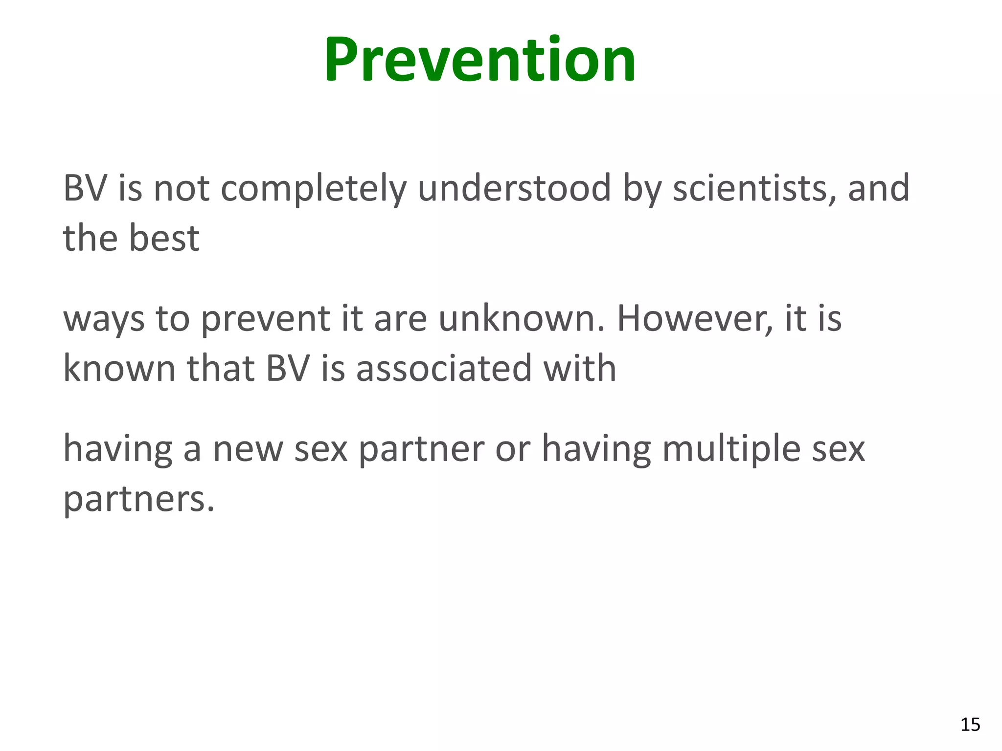 Bacterial Vaginosis | PPTX