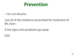 Bacterial Vaginosis | PPTX