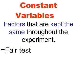 Experimental Design and the Bacteria lab | PPT