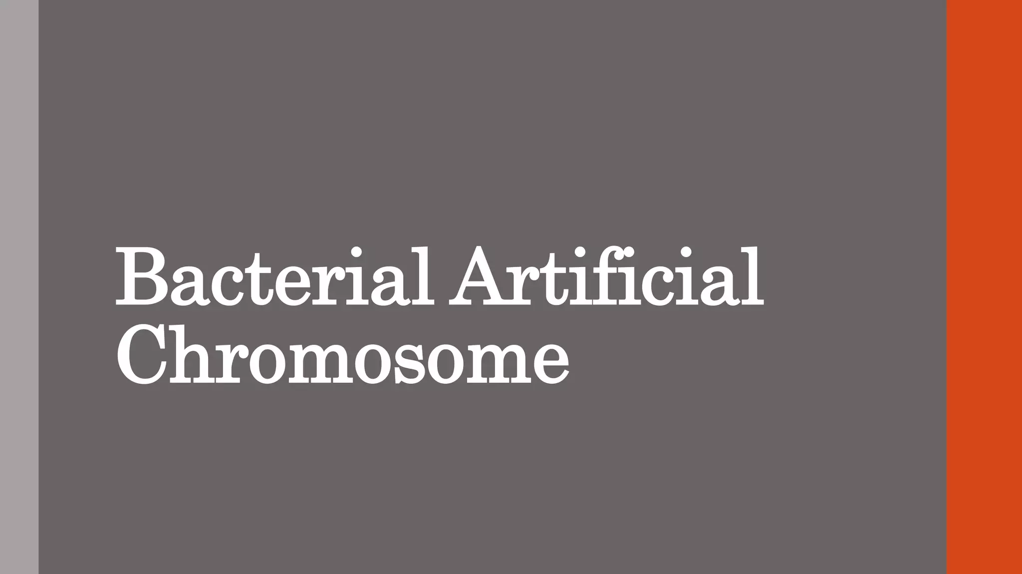 Bacterial Artificial Chromosmes.pptx