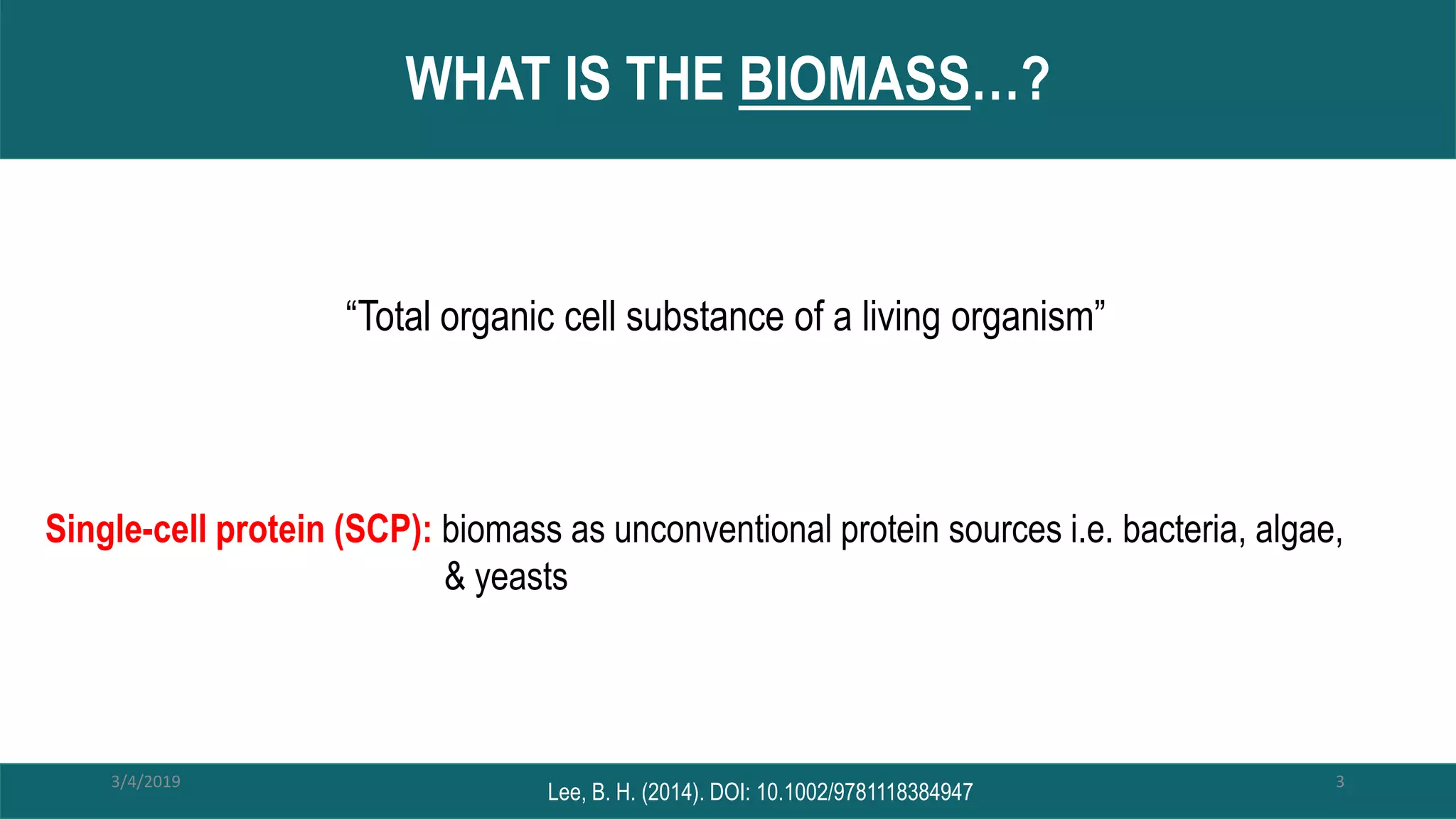 Bacterial biomass | PPTX