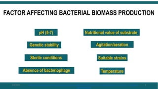 Bacterial biomass | PPTX