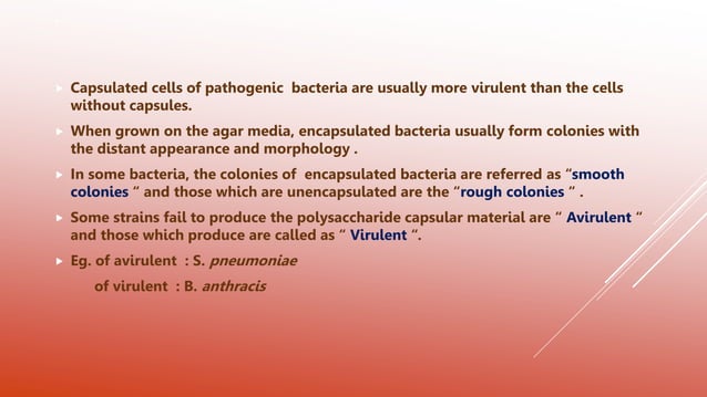 Bacterial Capsules: Introduction, Examples and Functions | PPTX ...