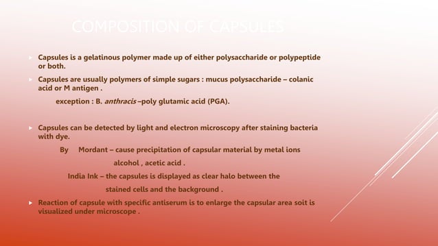 Bacterial Capsules: Introduction, Examples and Functions | PPTX ...