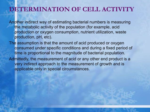 Bacterial Cells Enumeration | PPTX | Chemistry | Science