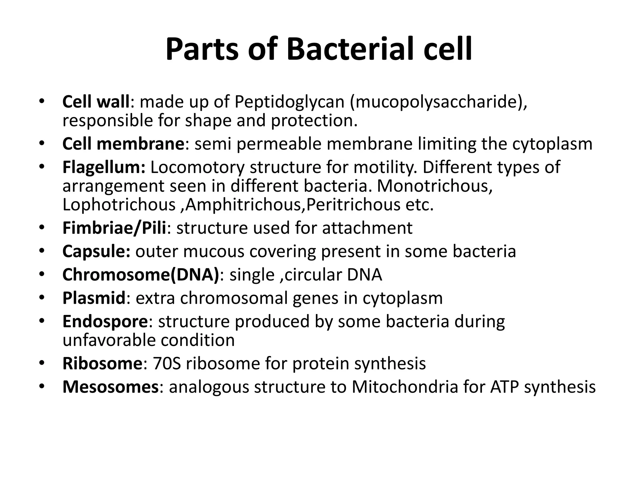 Bacterial cell structure & classification DR C P PRINCE | PPTX