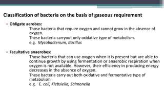bacterial classification on the base of different mood | PPT