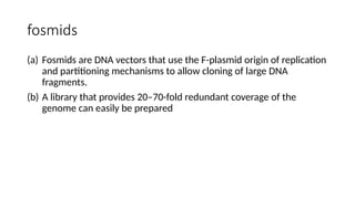 Bacterial cloning vectors (for cloning in ecoli).pptx