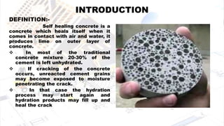 Self Healing Bacterial concrete | PPTX