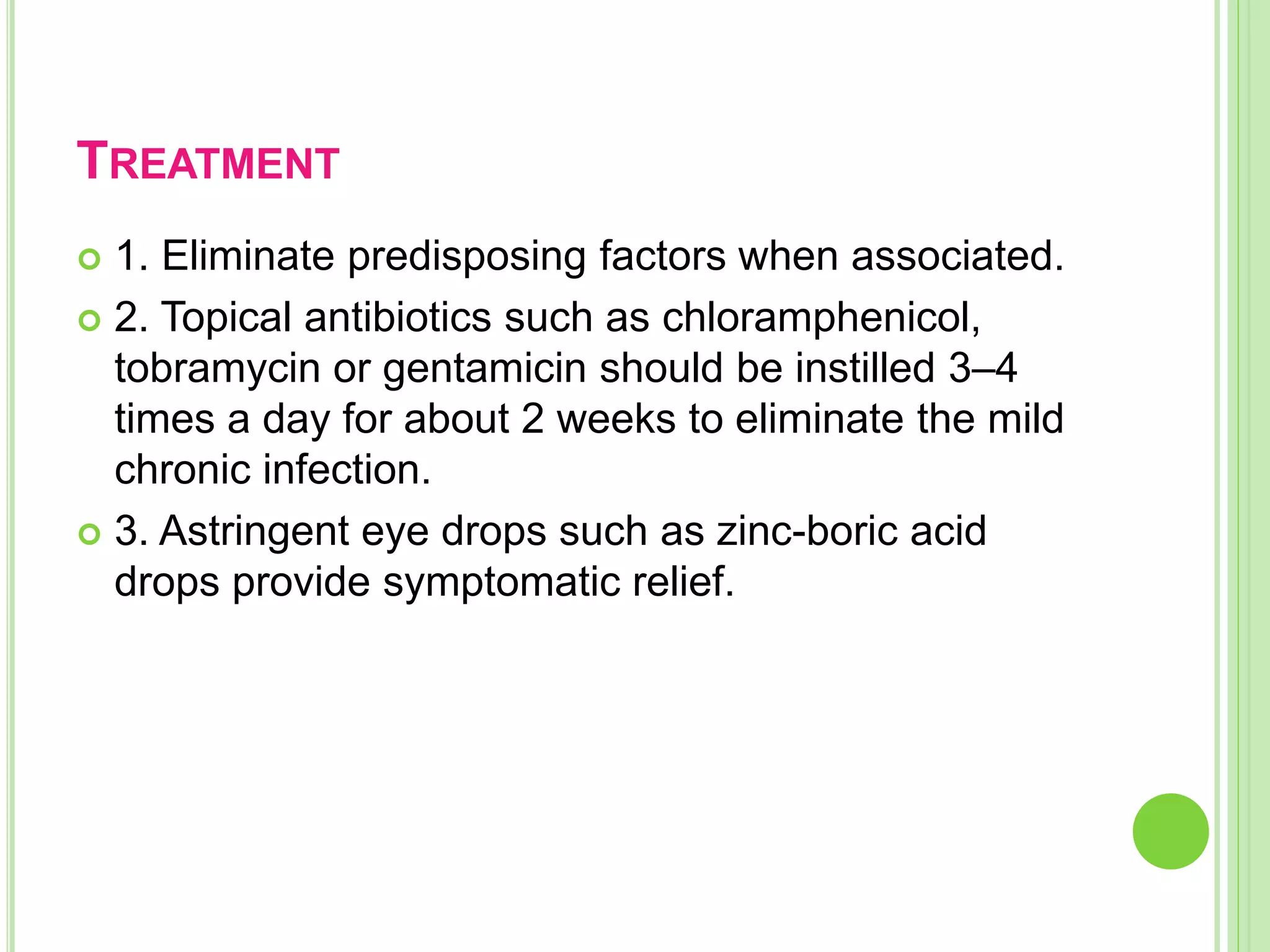 Bacterial conjunctivitis Pharmacotherapy | PPTX