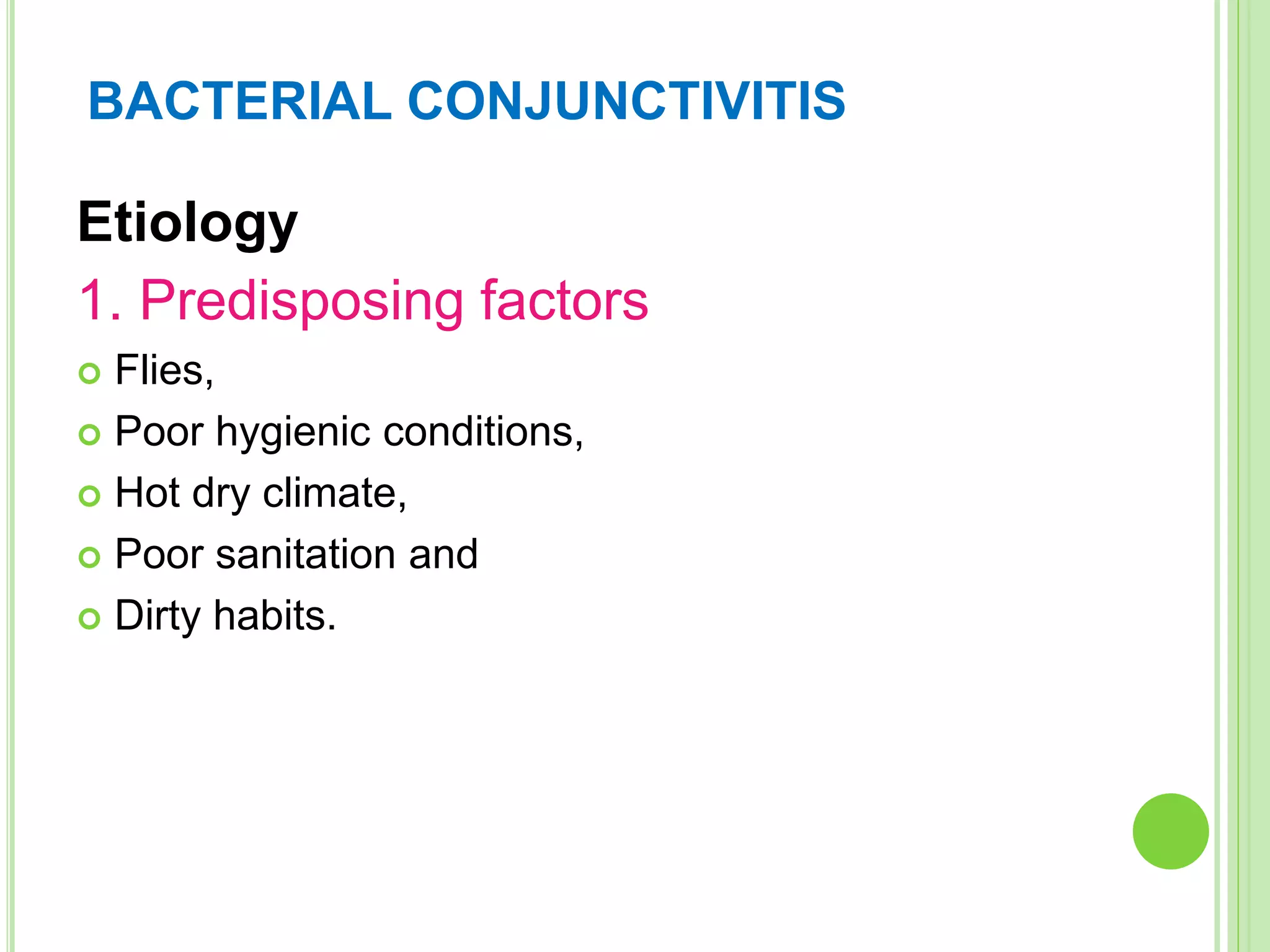 Bacterial conjunctivitis Pharmacotherapy | PPTX