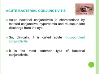 Bacterial conjunctivitis Pharmacotherapy | PPTX