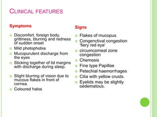 Bacterial conjunctivitis Pharmacotherapy | PPTX