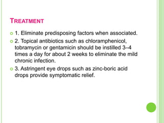 Bacterial conjunctivitis Pharmacotherapy | PPTX