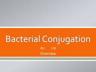 Bacterial Conjugation | PPTX