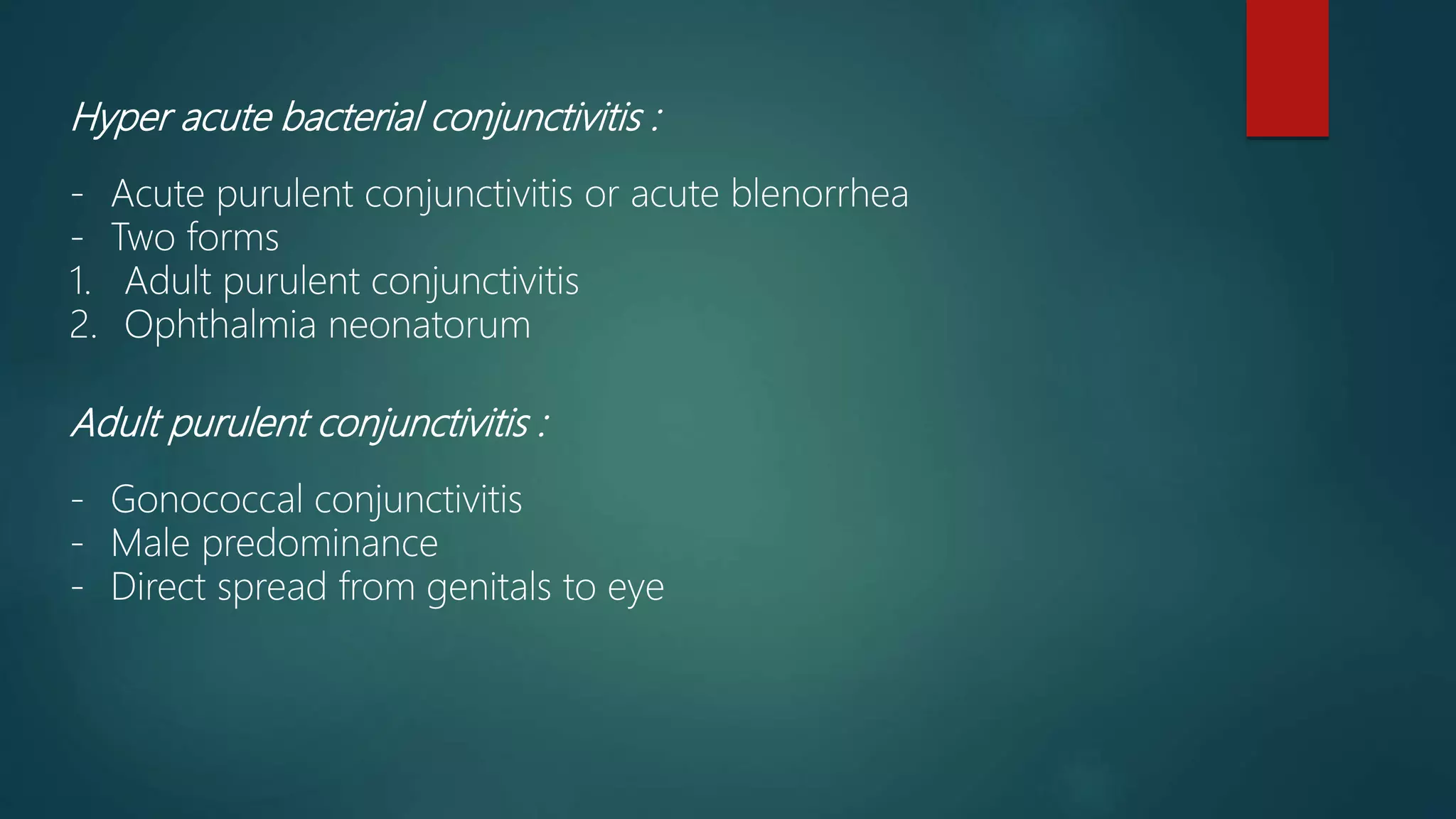 Bacterial conjunctivitis | PPTX