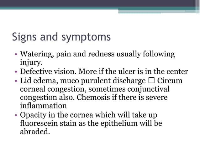 Bacterial Corneal Ulcer 2 Pptx Cornea Ppt