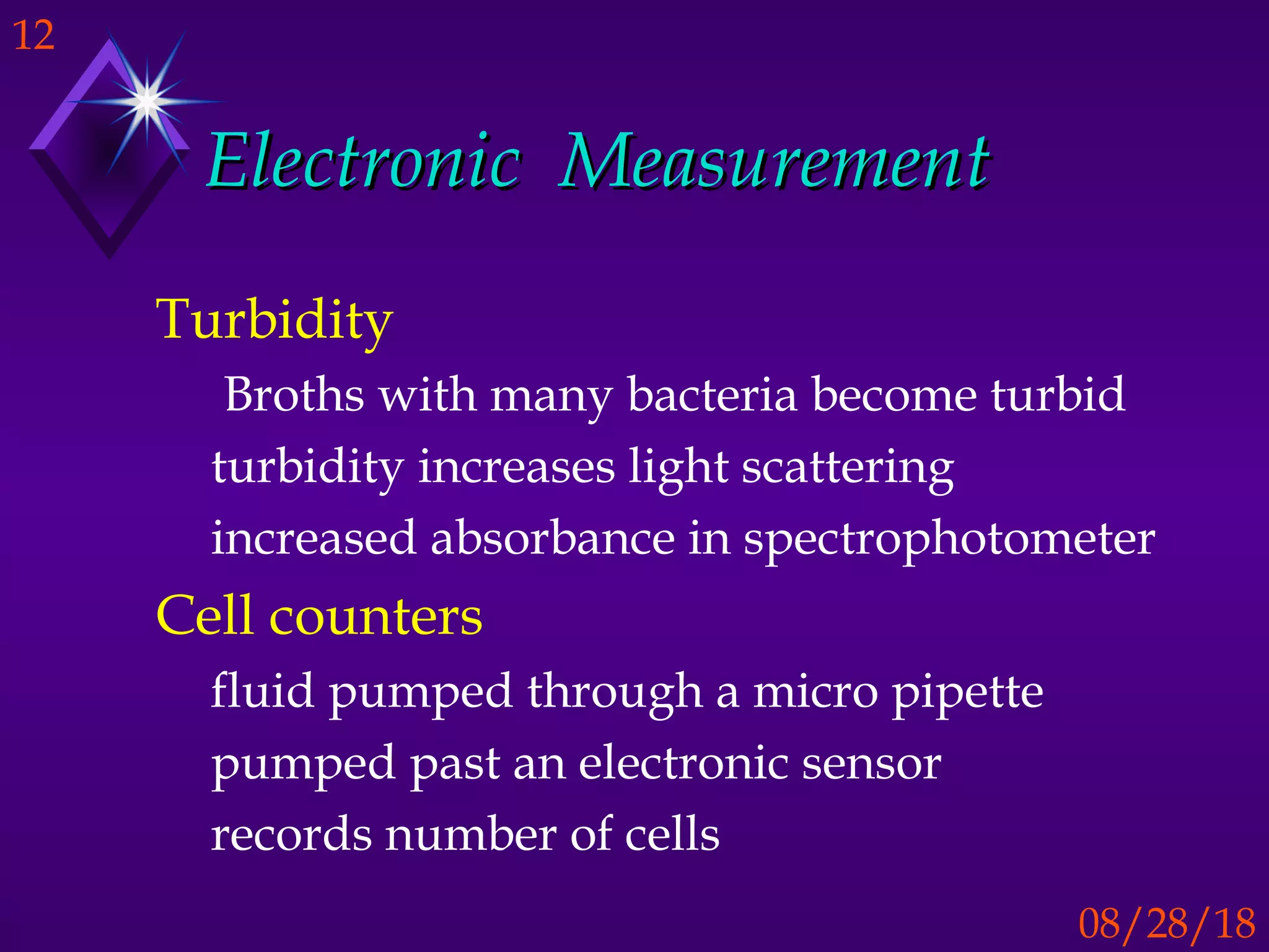 Bacterial count, method to count bacteria | PPT