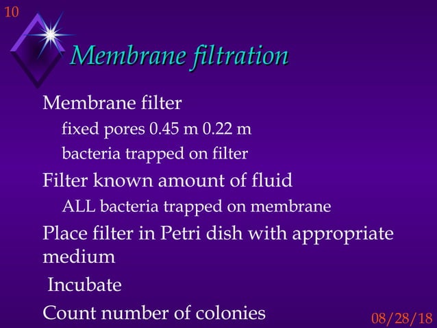 Bacterial count, method to count bacteria | PPT